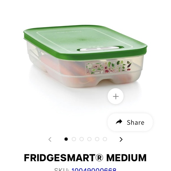 Tupperware | Kitchen | Nwt Tupperware Fridgesmart Medium Shallow ...
